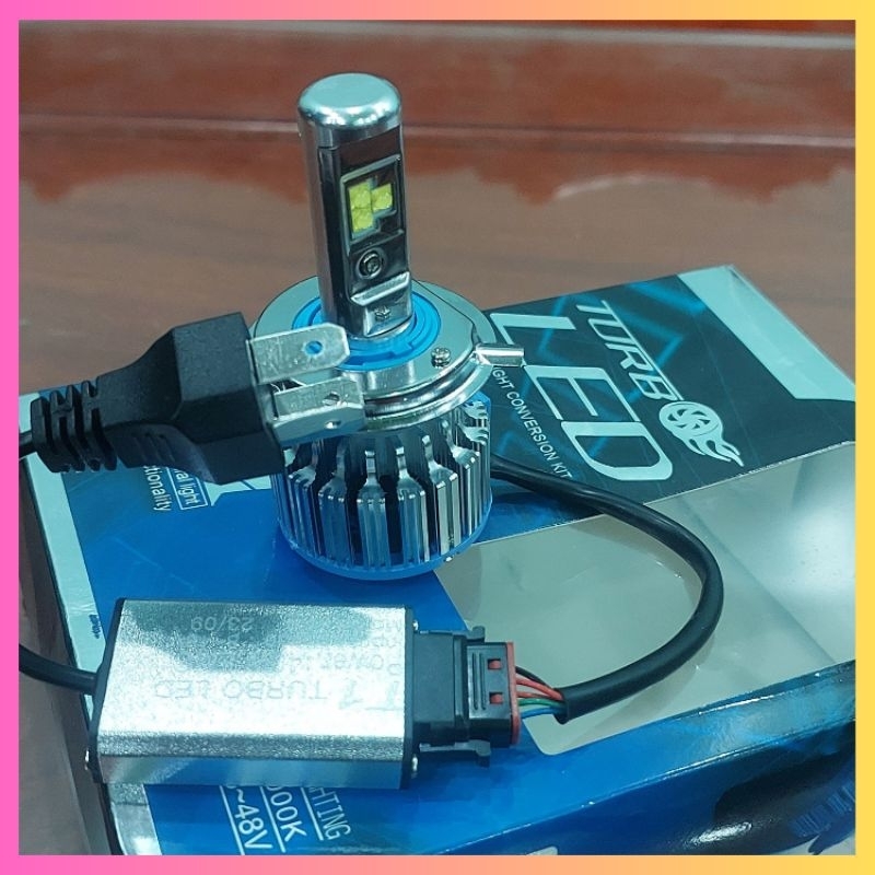 Pha led T1-Tubo Công suất 40 w, 6 Chip led chân H4 lắp ô tô, xe máy( giá 1 bóng). | Shopee Việt Nam