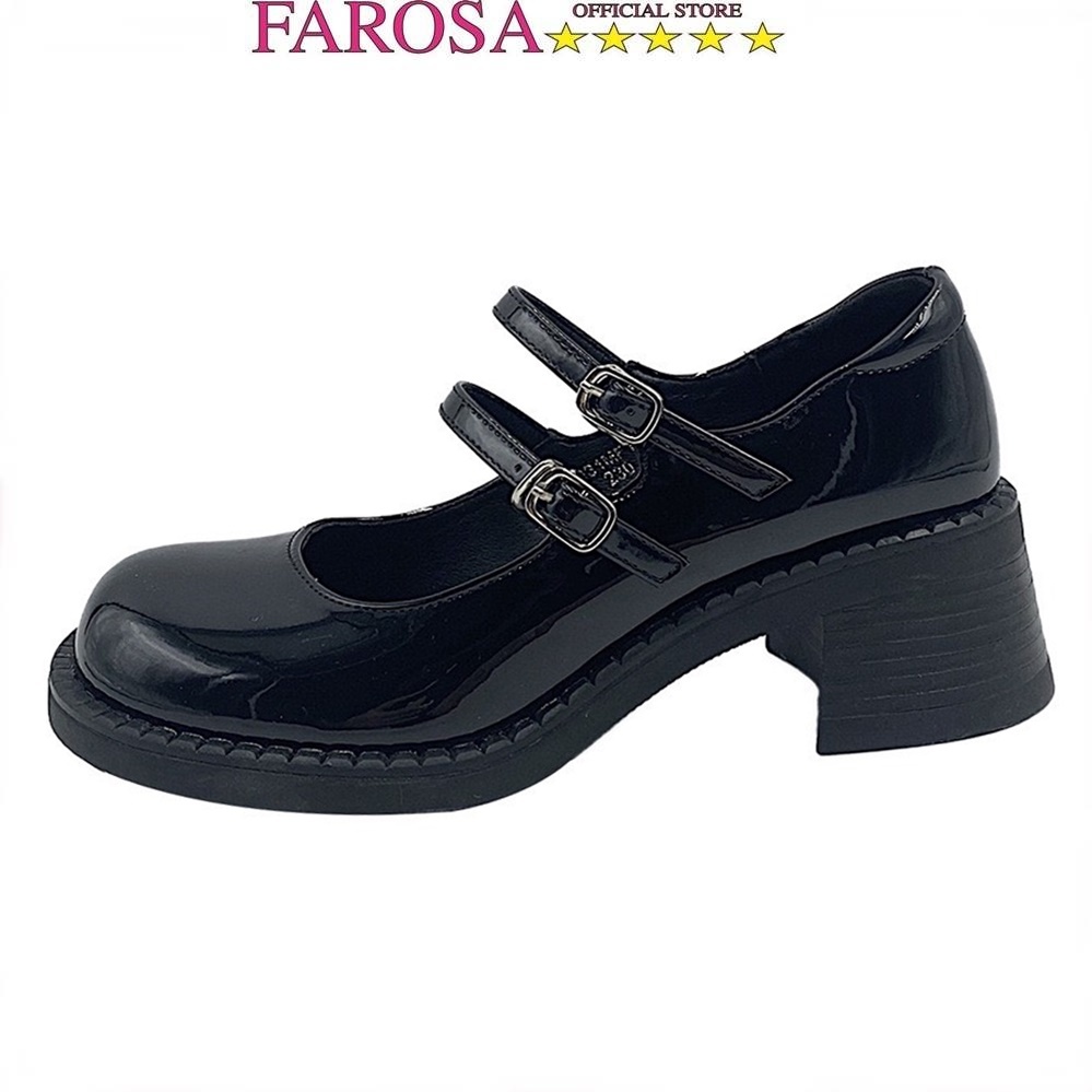 Giày LOLITA Nữ Da Bóng FAROSA - B21 giày nữ mary quai cài đế cao cá ...