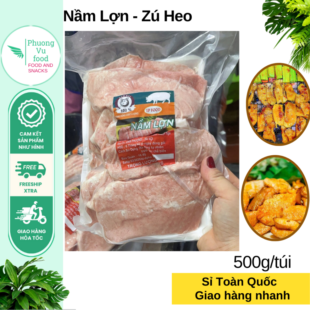 Nầm Lợn Sữa, Vú Heo Sữa, túi 500g, giao hỏa tốc Hà Nội | Shopee Việt Nam