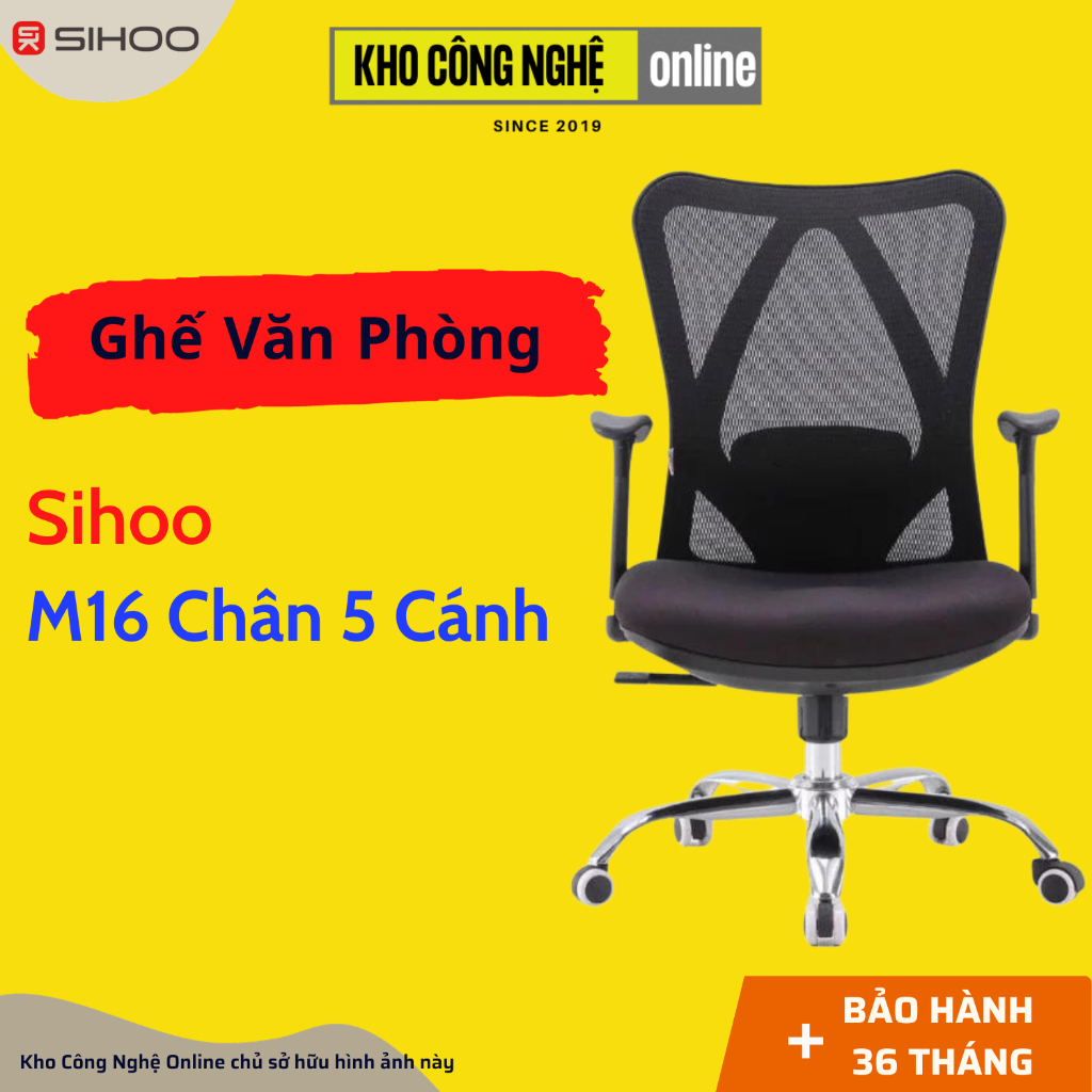 Ghế văn phòng Sihoo M16 (chân 5 cánh) - Hàng Chính Hãng | Shopee Việt Nam
