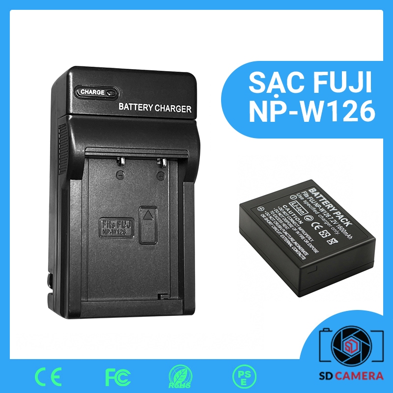 Sạc Pin NP-W126 cho Máy ảnh Fujifilm X-A1, X-A2, X-E1,X-E2, X-M1 X-T1 ...