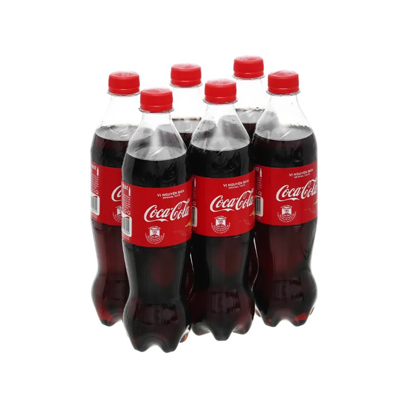 Lốc 6 chai nước ngọt có gas Coca-Cola chai 600ml | Shopee Việt Nam