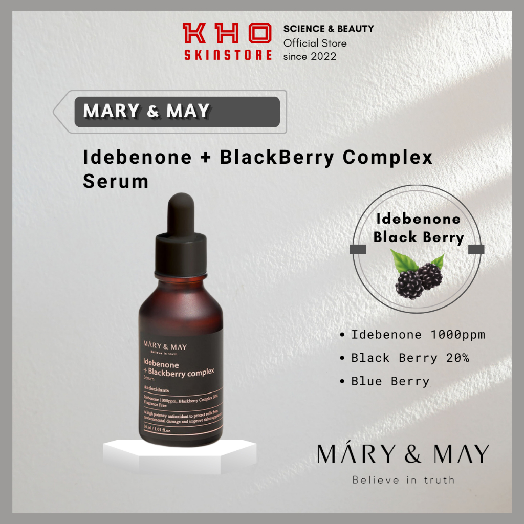Mary&May tinh chất chống oxi hóa chống lão hóa Idebenone và chiết xuất ...