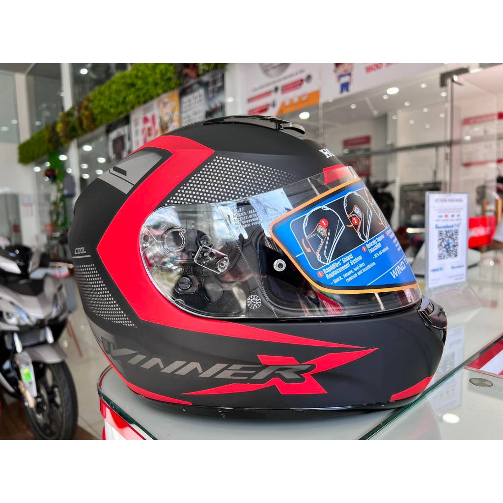 [Chính hãng] Nón bảo hiểm cả đầu có cằm Full face Honda Winner X XL Đen ...
