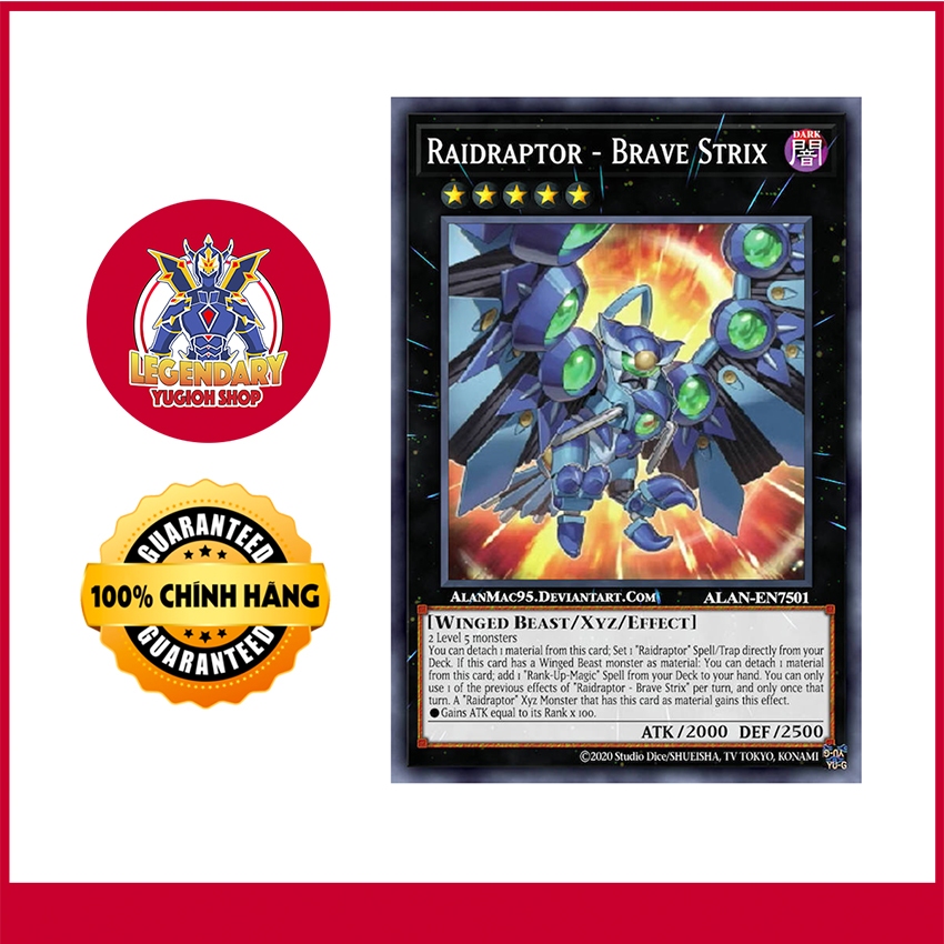 [Thẻ Bài Yugioh Chính Hãng] Raidraptor - Brave Strix | Shopee Việt Nam