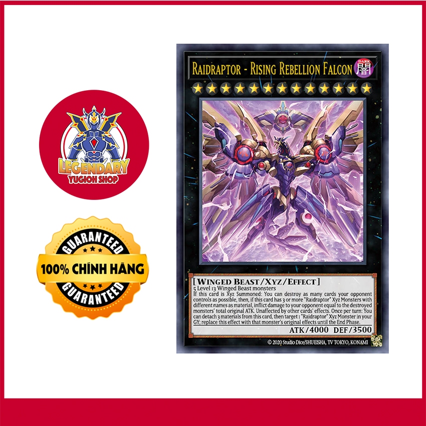 [Thẻ Bài Yugioh Chính Hãng] Raidraptor - Rising Rebellion Falcon ...