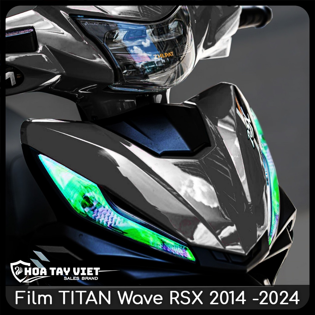 [1 cặp] Honda Wave RSX decal dán DEMI Honda Wave RSX màu titan chống ...