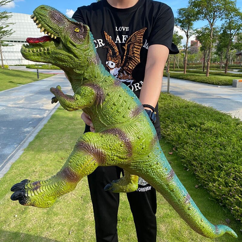 (HCM) Khủng Long T-rex bạo chúa bằng cao su nhồi bông, khủng long cỡ lớn có nhạc | Shopee Việt Nam