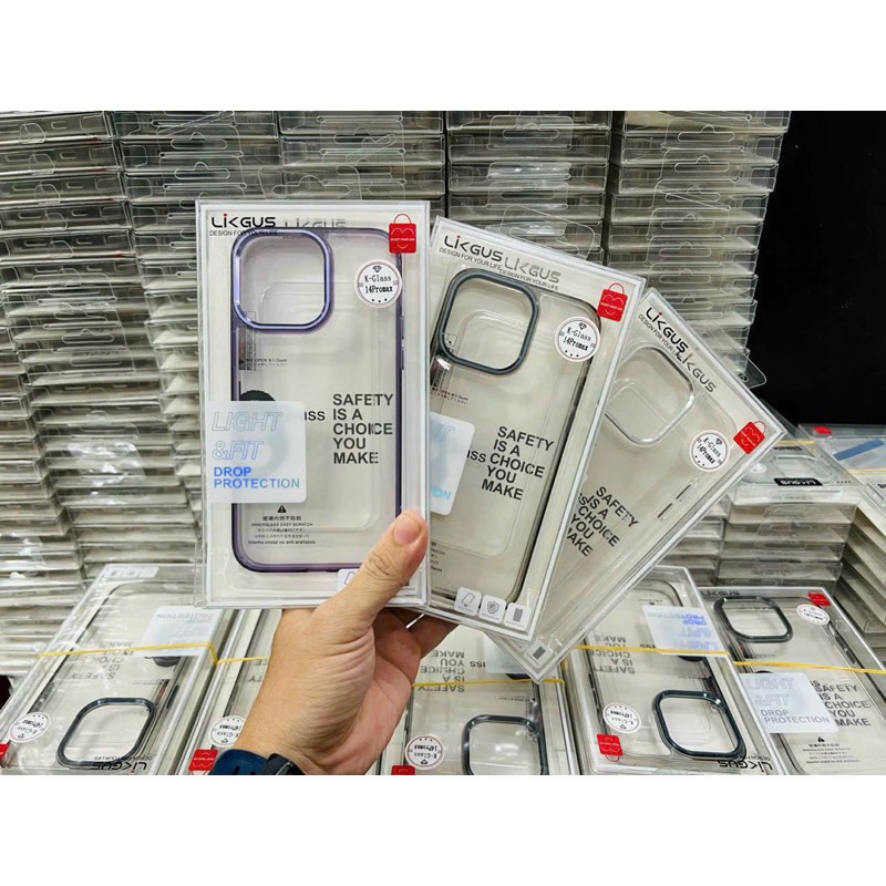 Ốp Likgus K-Grass Lưng cứng trong suốt Vành kim loại Ip16 pro/ ip16 plus/ ip16 pro max | Shopee ...