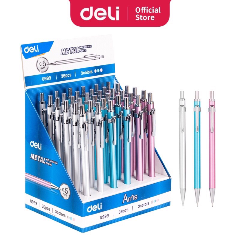 Bút chì kim sắt deli 0.5, 0.7 deli u999 | Shopee Việt Nam