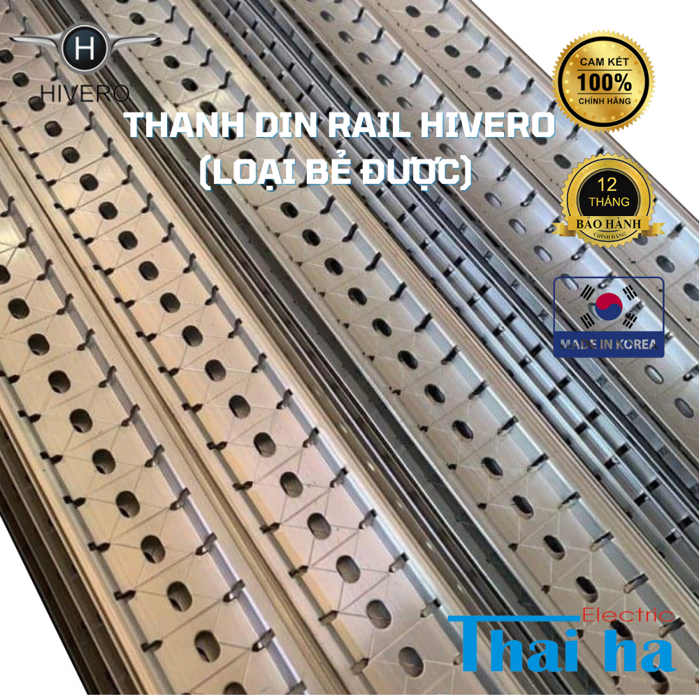 [MADE IN KOREA] Thanh din rail HIVERO ray nhôm cài aptomat, khởi động ...