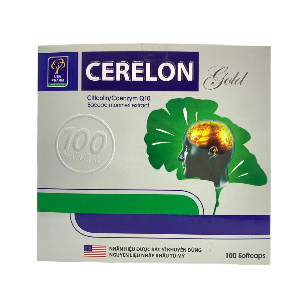 Viên bổ não Cerelon Gold Hộp 100 viên nang | Shopee Việt Nam
