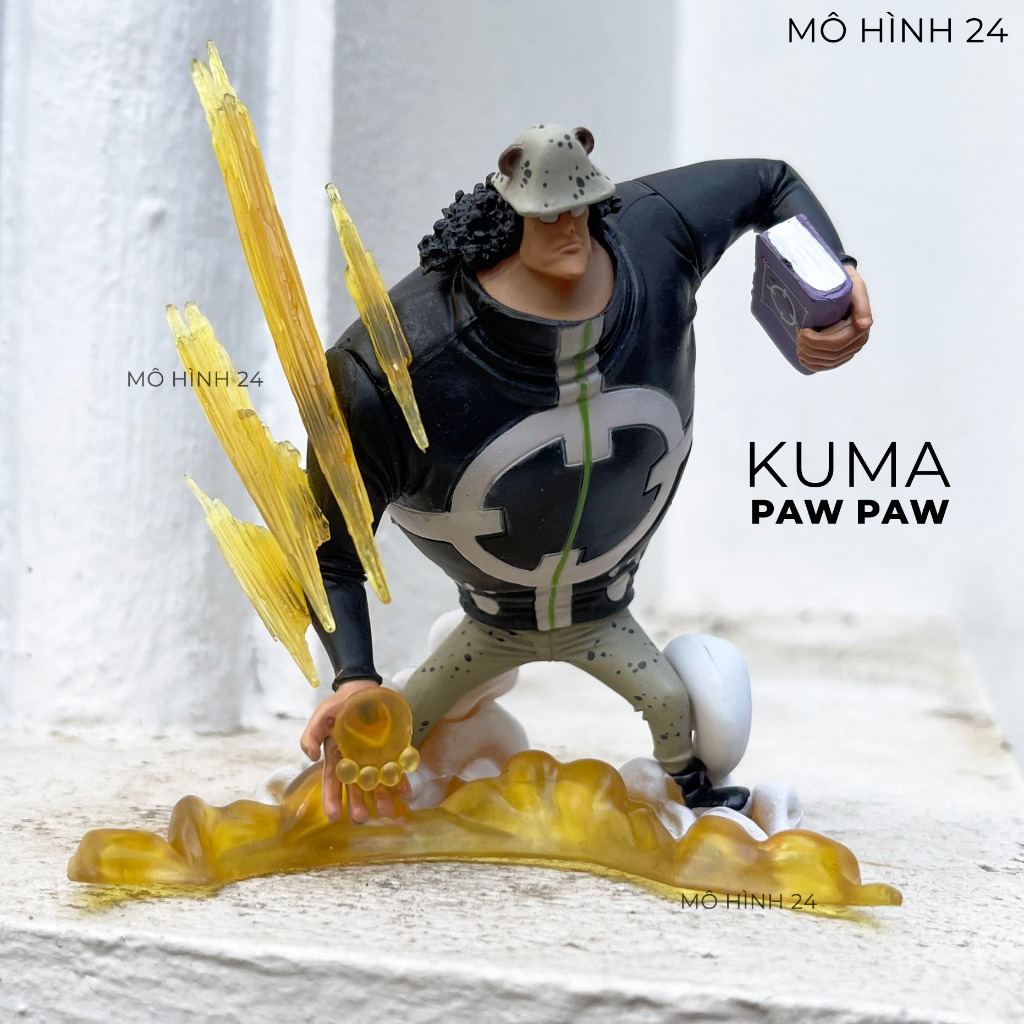 Mô hình nhân vật Bartholomew Kuma Paw Paw luyện chiêu Ursus Shock one ...