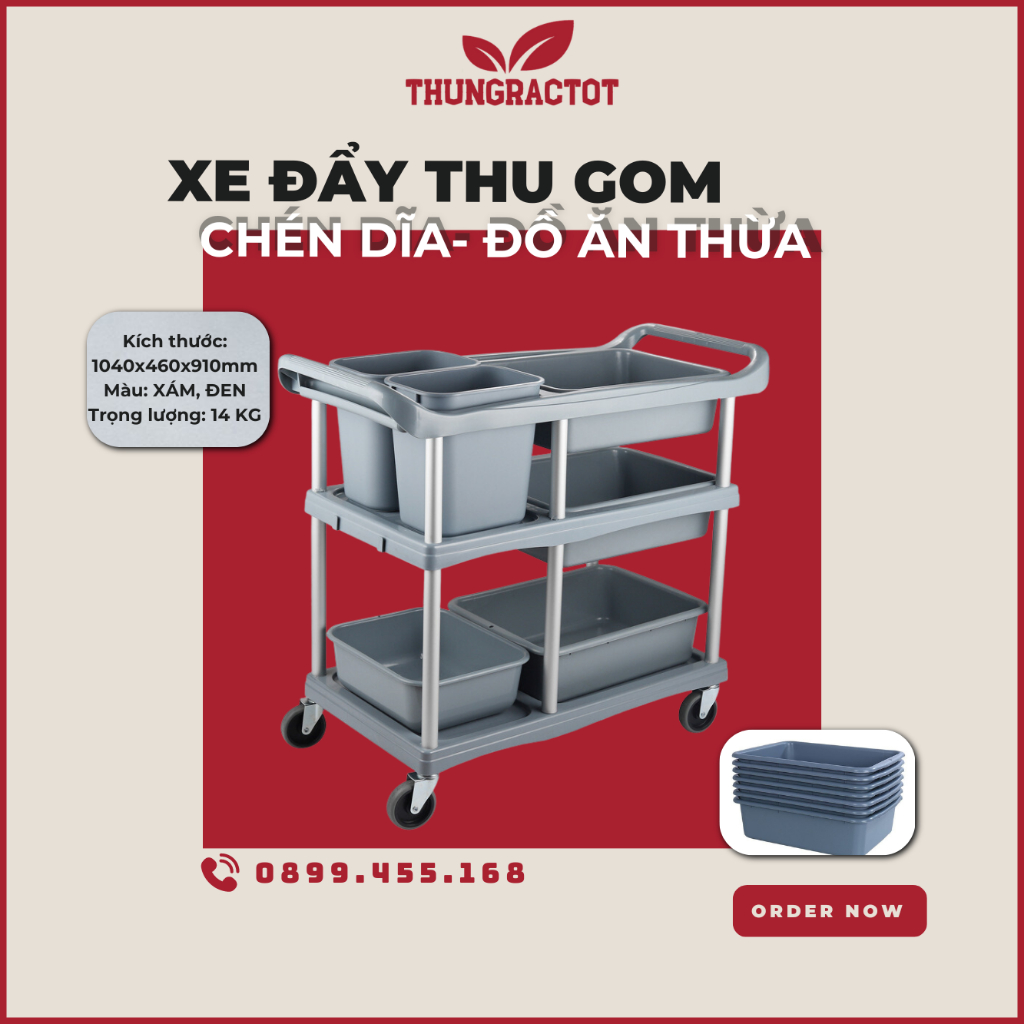 Xe Đẩy Thức Ăn , Xe Đẩy Nhà Hàng , Xe Đẩy Thu Gom Chén Dĩa | Shopee ...
