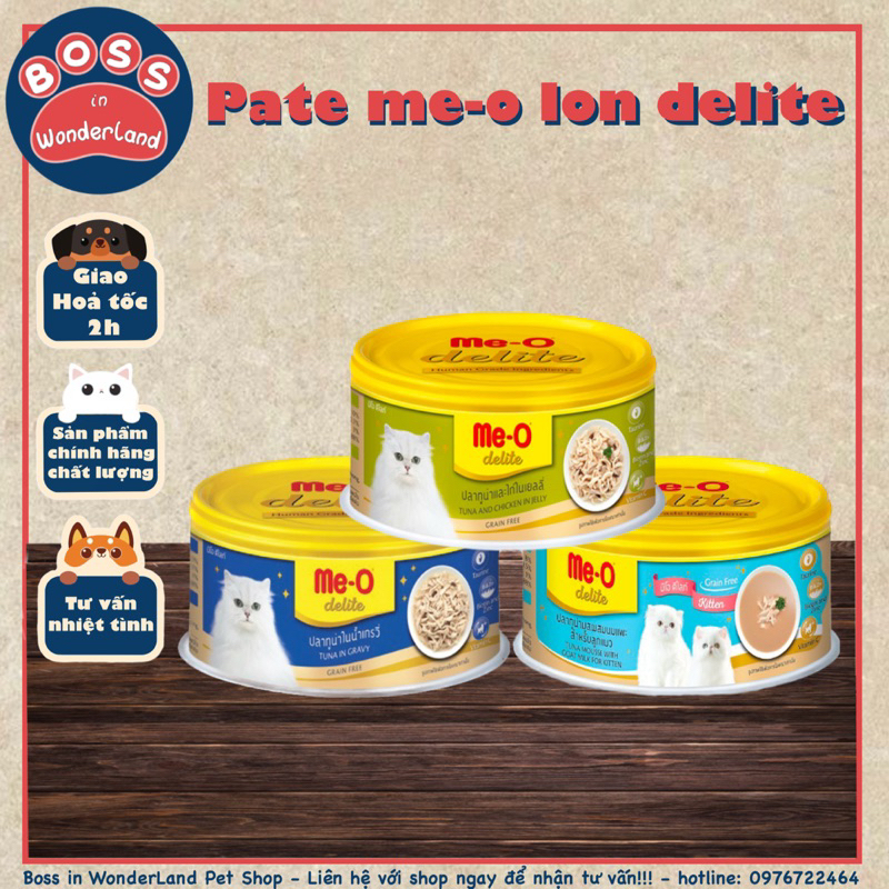 Pate lon me-o delite chính hãng cho mèo 80g | Shopee Việt Nam