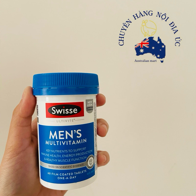 Viên Bổ Sung Vitamin Tổng Hợp Cho Nam, Nữ - Swisse Men’s/Women's Ultivite Multivitamin 60 viên ...