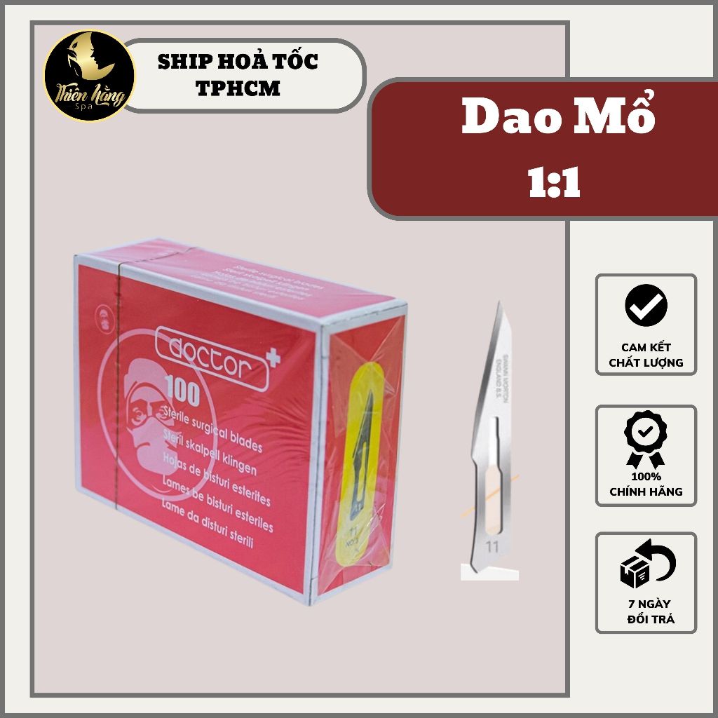 [Hộp 100 Dao Nặn Mụn Số 11 Doctor Dùng Trong Tiểu Phẫu Y Tế, Dùng Cho ...