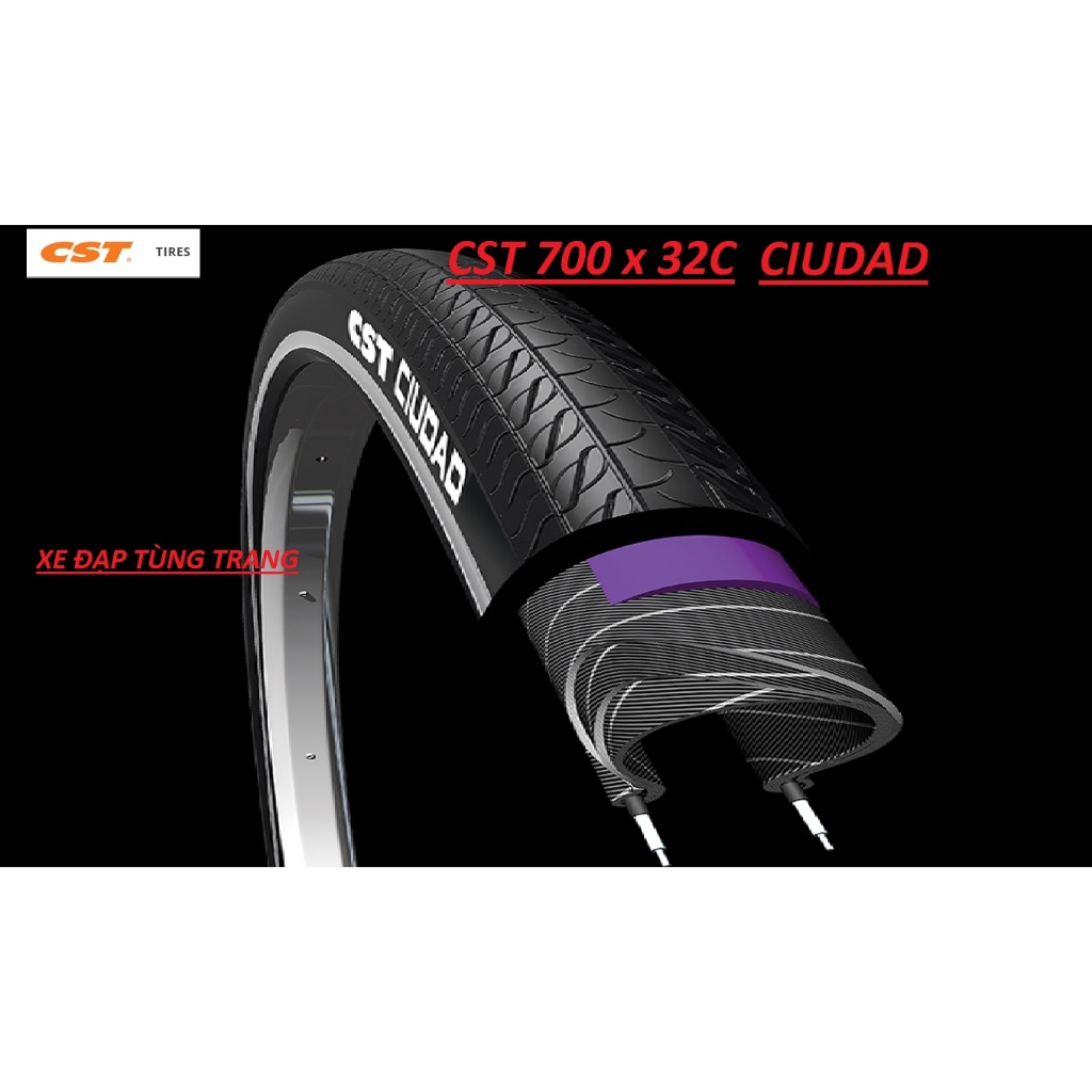 Lốp CST LỐP CIUDAD 700 X 32C [C1720] 60TPI Chống đâm / chống mài mòn | Shopee Việt Nam