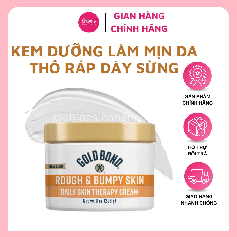 Kem dưỡng da Gold bond rough and bumpy skin cho da khô sần dầy sừng làm ...