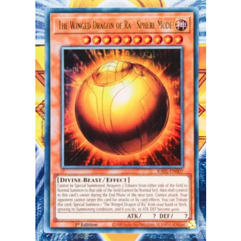 Thẻ bài YUGIOH - The Winged Dragon of Ra - Sphere Mode - RA01-EN007 ...