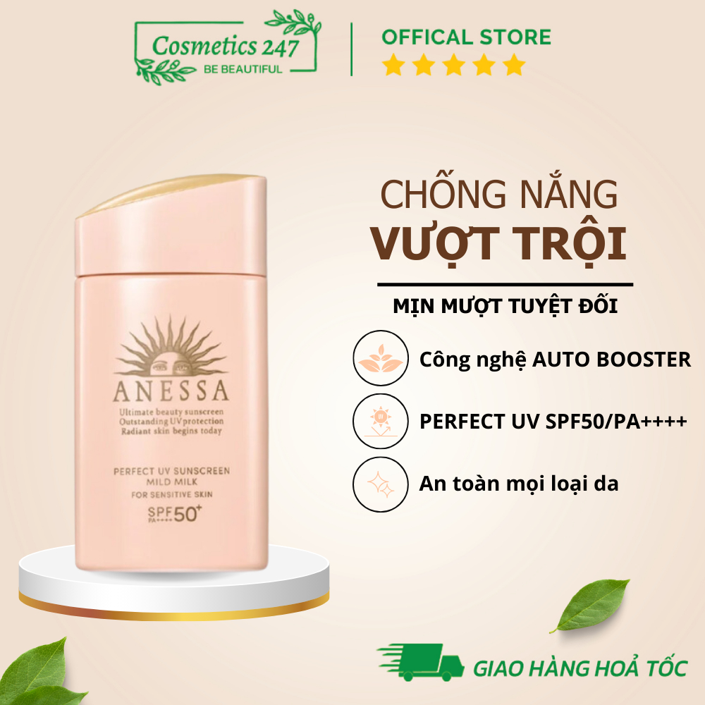 Kem chống nắng Anessa Perfect UV Sunscreen Mild Milk 60ml | Shopee Việt Nam