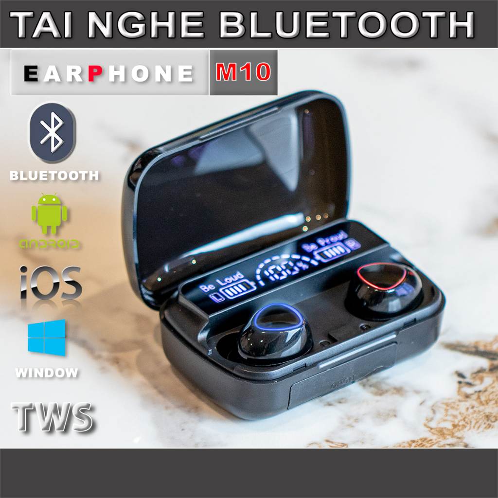Tai Nghe Bluetooth | M90 PRO V5.3 | ENS, TWS, Bluetooth 5.3 | Âm Thanh Vòm 9D, Chống Ồn Môi ...