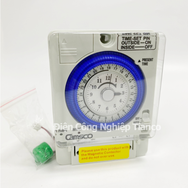 Đồng hồ hẹn giờ Camsco 24h kèm pin - Timer Camsco TB35N Công tắc hẹn ...