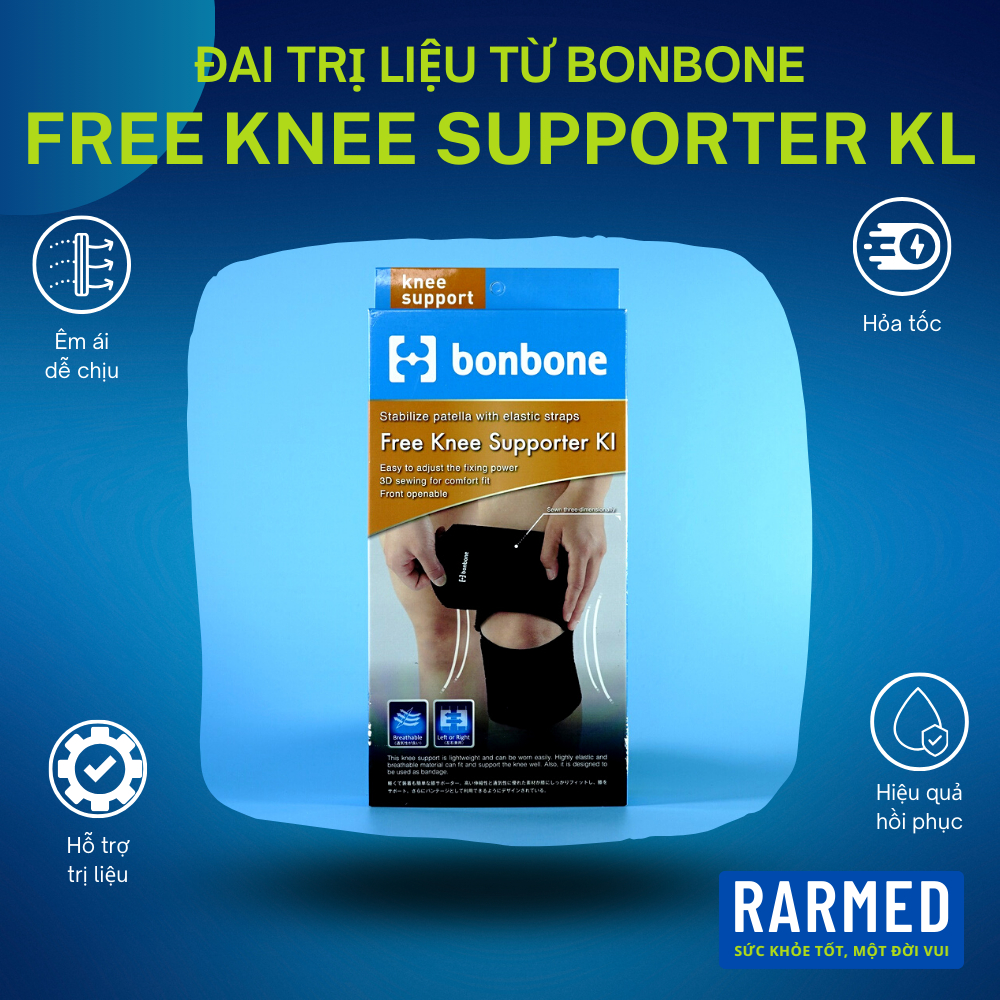 Đai hỗ trợ cố định đầu gối Bonbone Free Knee Supporter KL - 1 Size ...