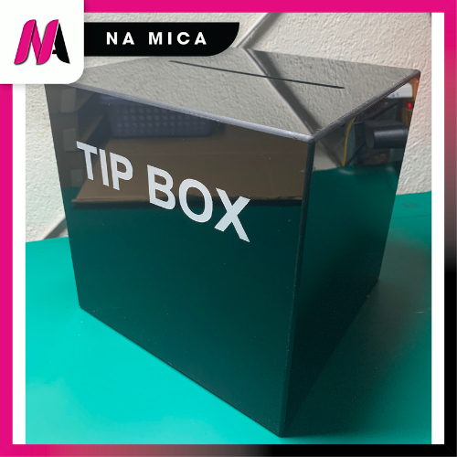 thùng tip box- thùng từ thiện-thùng đựng t.iền tip - thùng mica ...
