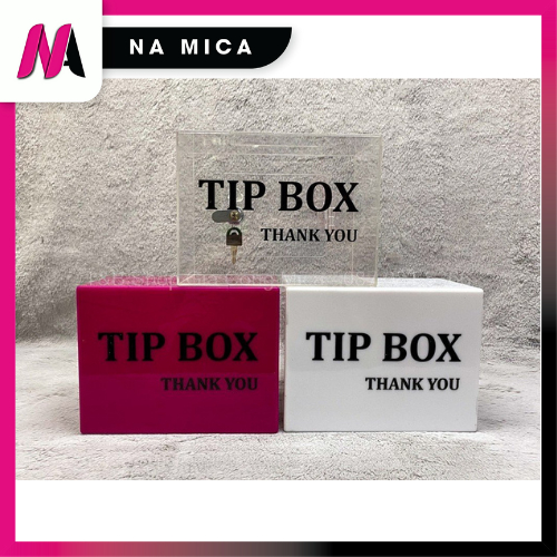 TẶNG KÈM Ổ KHÓA Thùng phiếu - thùng tip box - hộp phiếu - thùng mica - hộp mica (20x12x15 ...