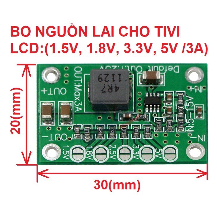BO NGUỒN ĐA NĂNG LAI CHO MAIN TiVi LCD (1.5V, 1.8V, 3.3V, 5V /3A) | Shopee Việt Nam