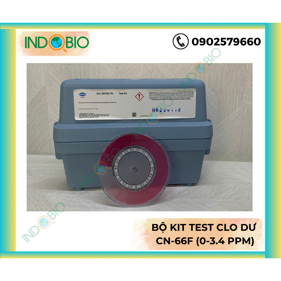 [HÀNG CÓ SẴN] BỘ KIT TEST CLO DƯ CN-66F 0-3.4 PPM HACH [KÈM CoA ...