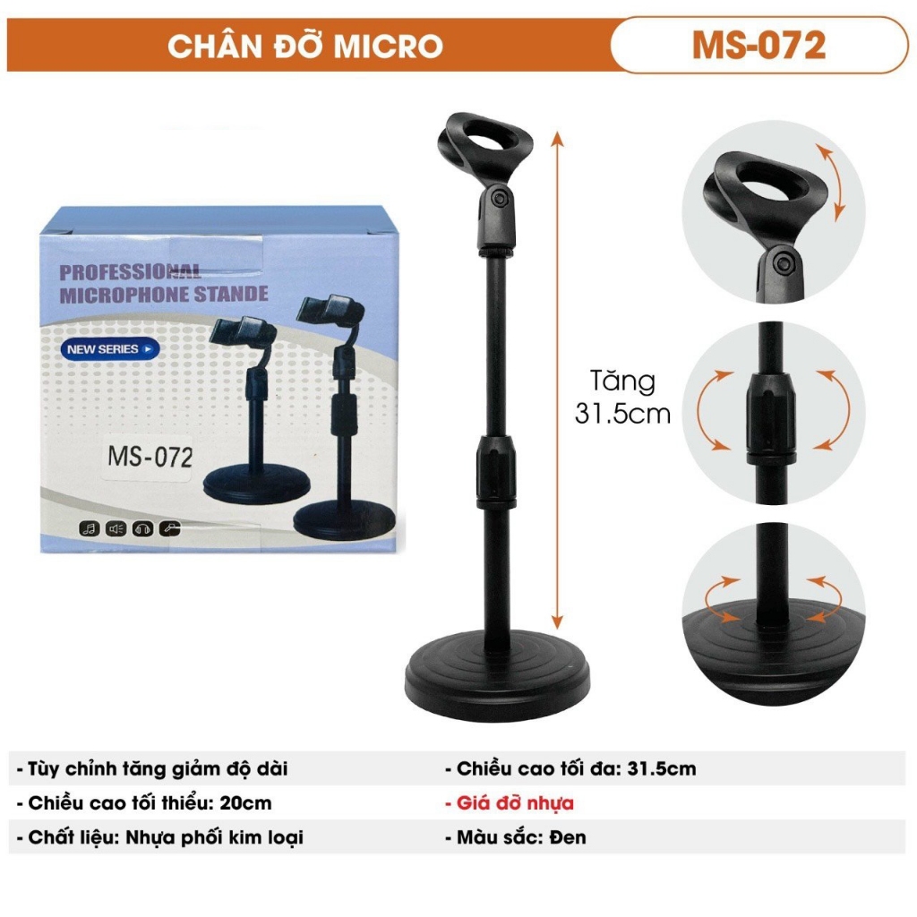 Chân đỡ micro MS-072 | Shopee Việt Nam