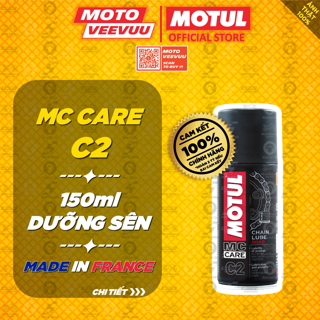 [MTVV] Chai xịt dưỡng sên bôi trơn xích MOTUL MC CARE C2 Chain Lube ...