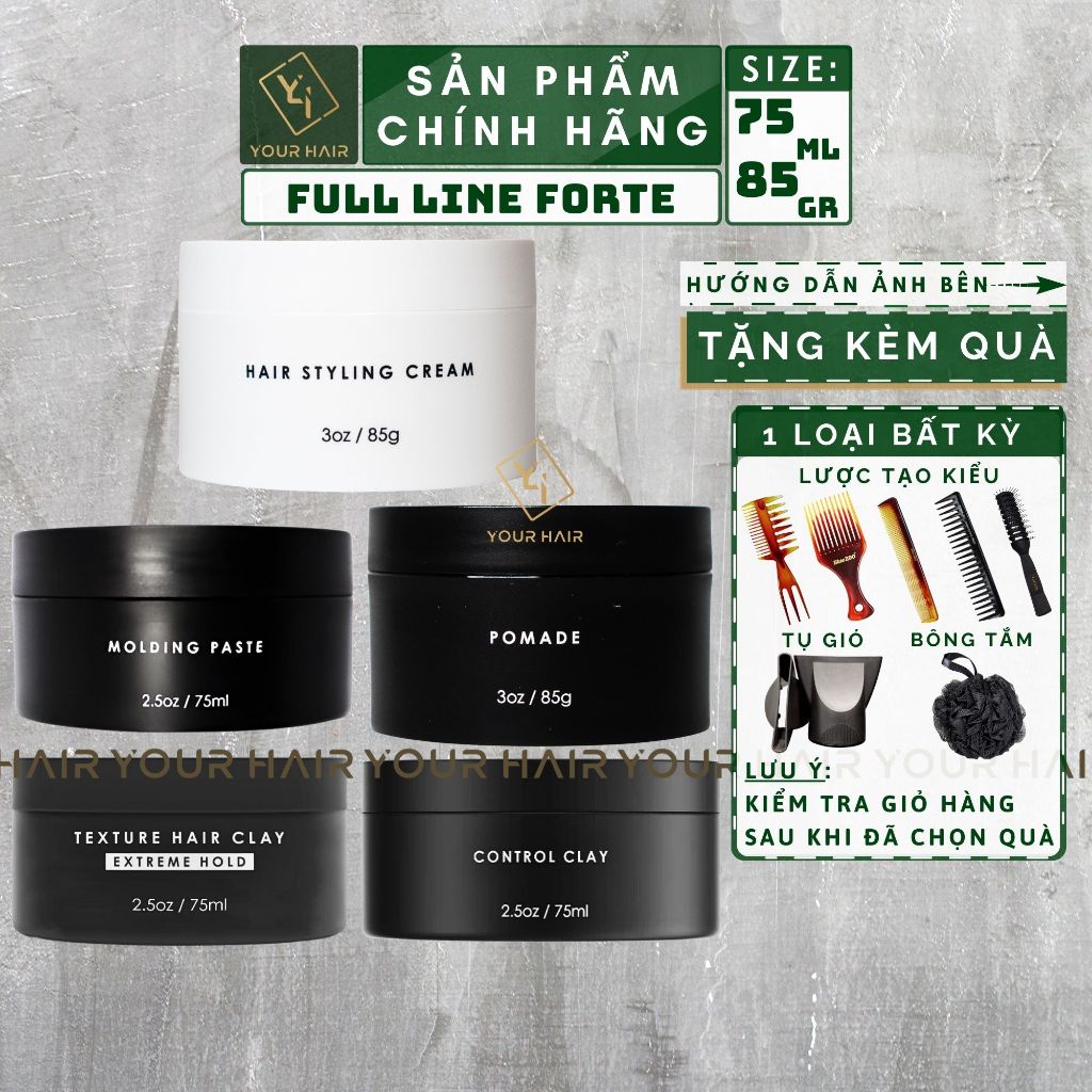 [Full Line] Sáp tạo kiểu Forte Series Molding Paste - Texture Clay ...
