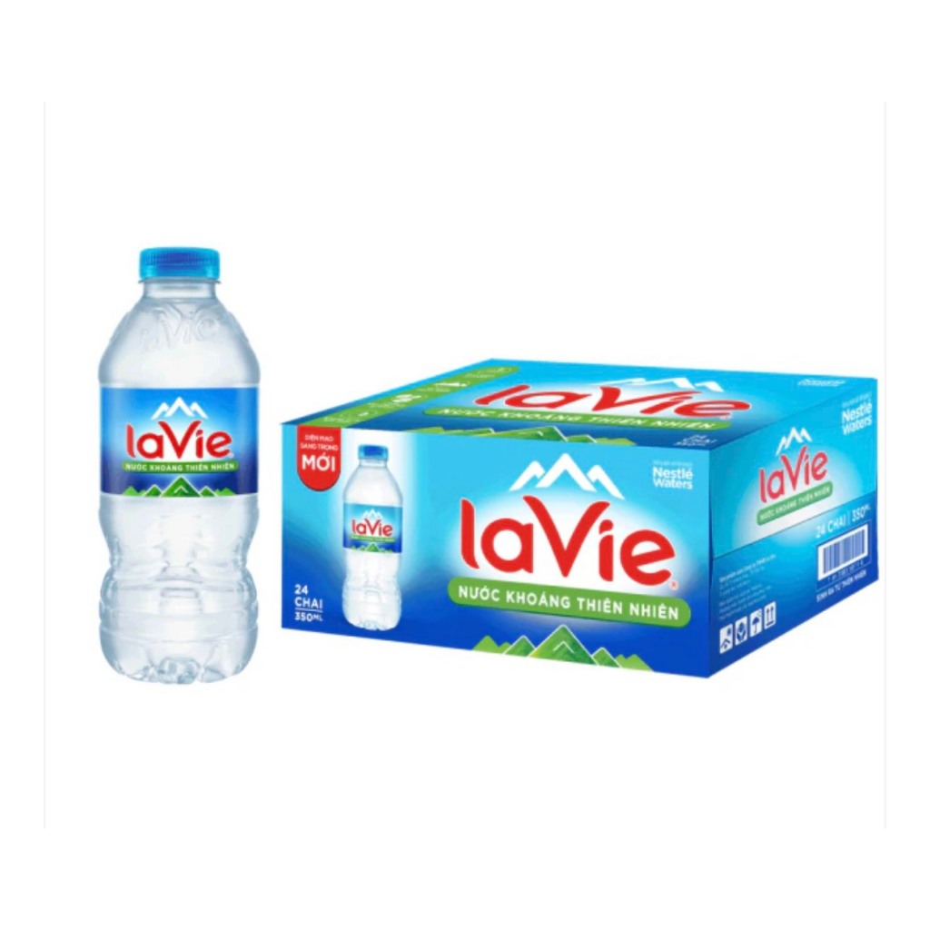 [HỎA TỐC] Thùng 24 chai nước Khoáng Lavie 350ml - 500ml | Shopee Việt Nam