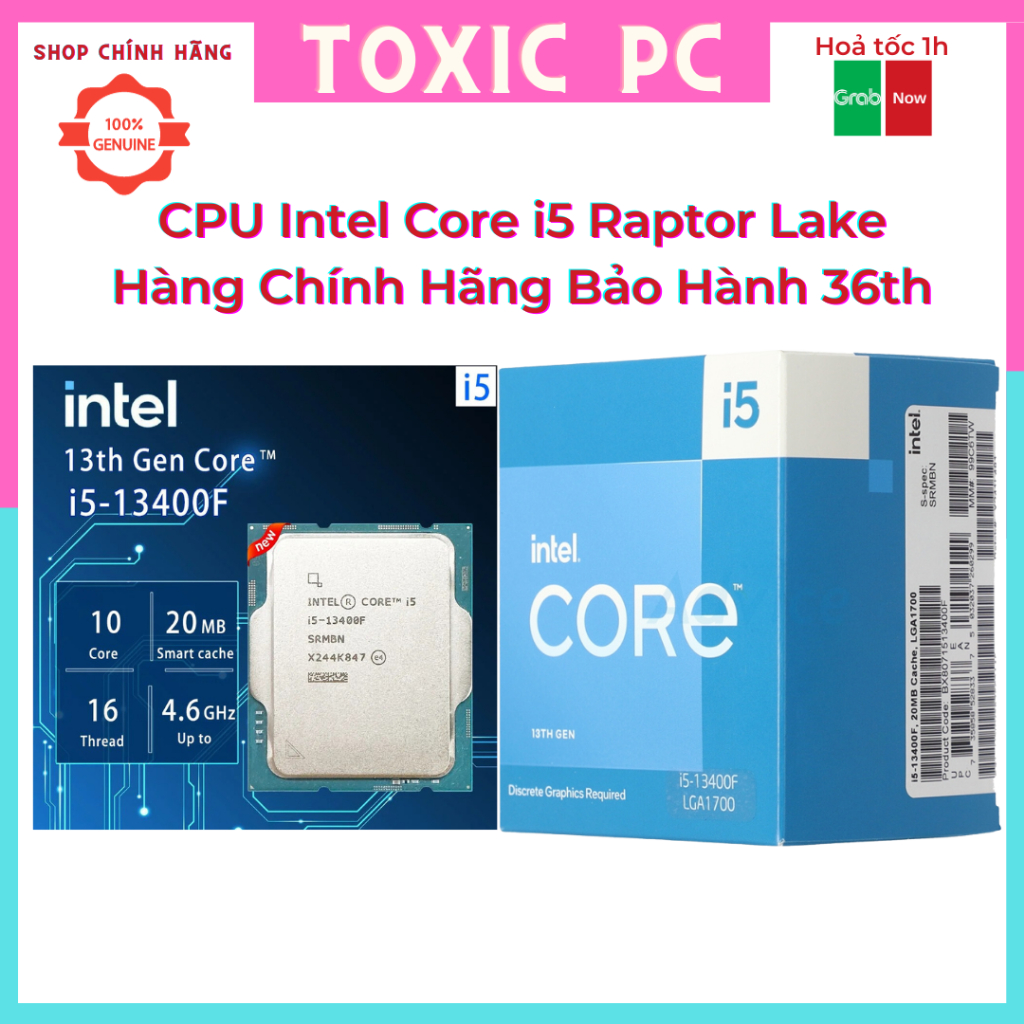 CPU Intel Core i5 Raptor Lake 13th Socket LGA1700 13400, 13400F Tray ...
