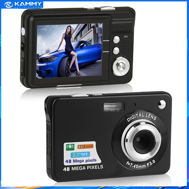 【Giảm giá】Máy ảnh kĩ thuật số digital mini camera v2 - quay, chụp 48MP ...