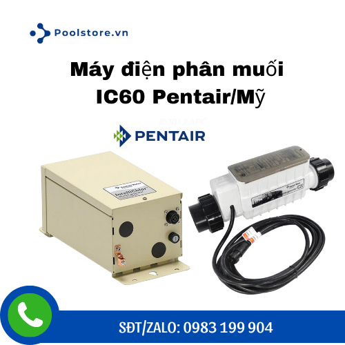 Máy Điện Phân Muối Tạo Clorine Xử lý nước hồ bơi Pentair 521105 ...