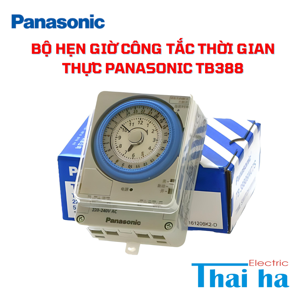 Timer Cơ Panasonic, Bộ Hẹn Giờ Công Tắc Thời Gian Thực PANASONIC TB388 ...