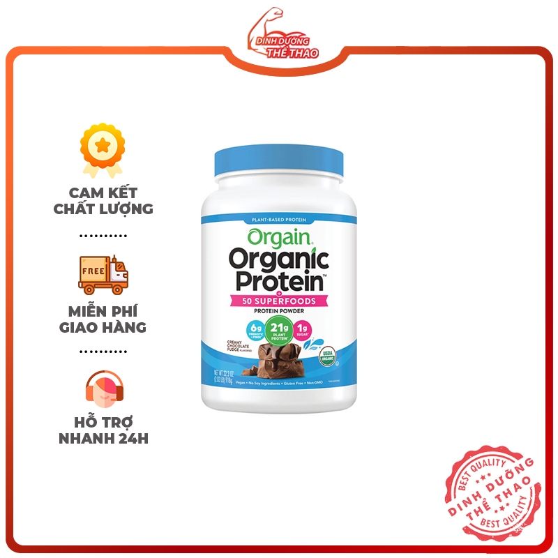 [GIÁ TỐT NHẨT] ORGAIN ORGANIC PROTEIN 920GRAM Nguồn Whey plant Protein ...