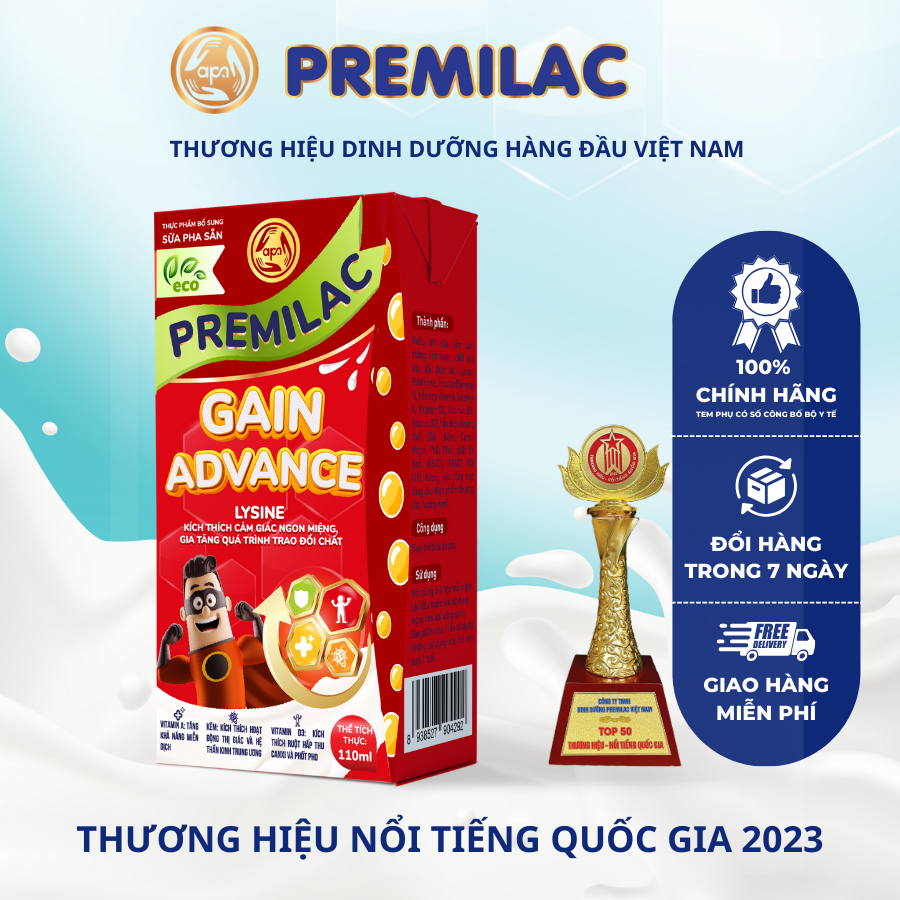 Sữa Bột Pha sẵn Premilac Eco Gain Advance 110ml - Giúp ăn ngon miệng ...