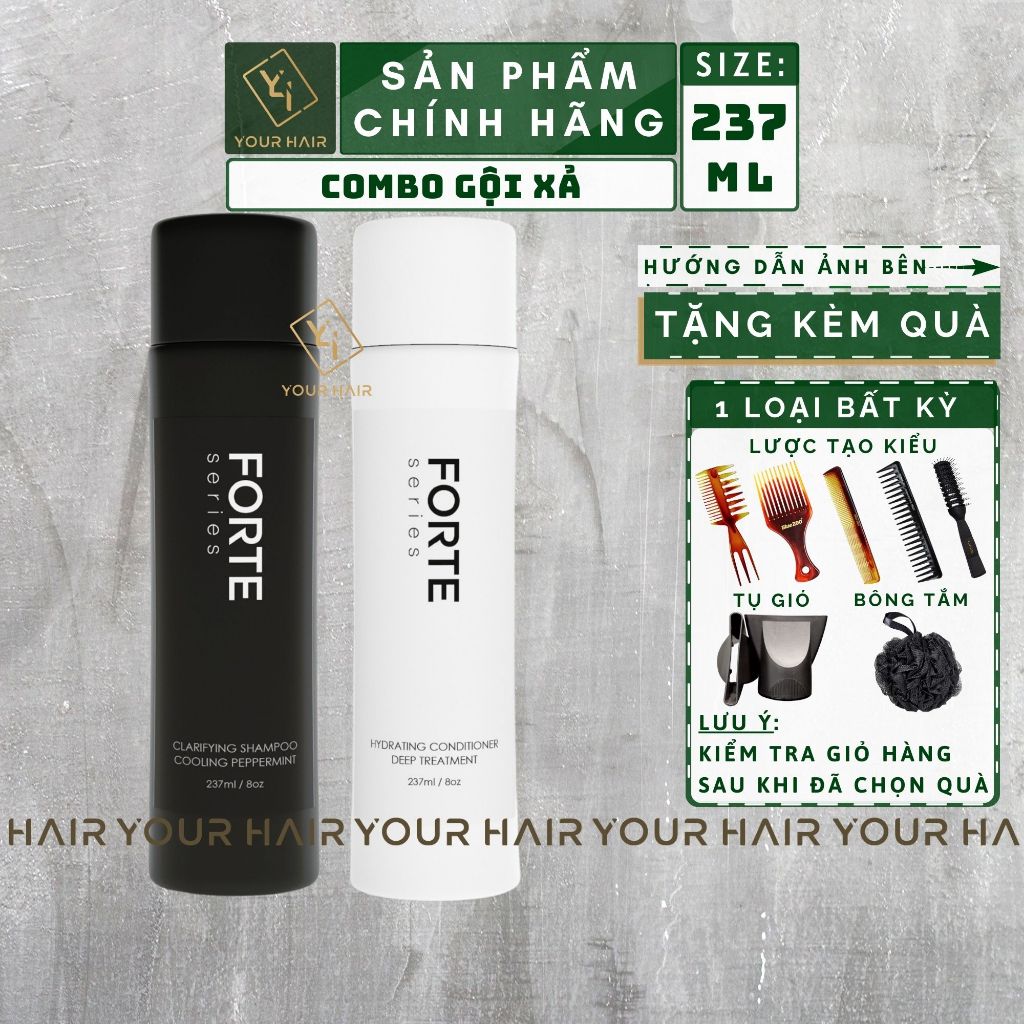 Combo Gội Xả Forte Series | Clarifying Shampoo & Hydrating Conditioner ...