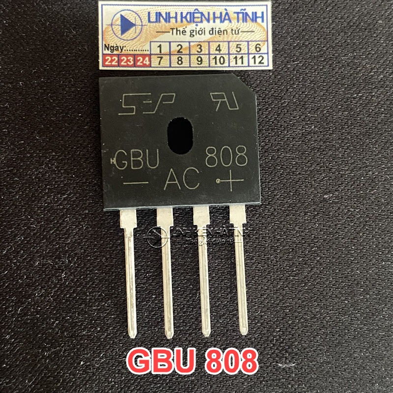 5 con Cầu đi ốt GBU808 GBU 808 8A 800V | Shopee Việt Nam
