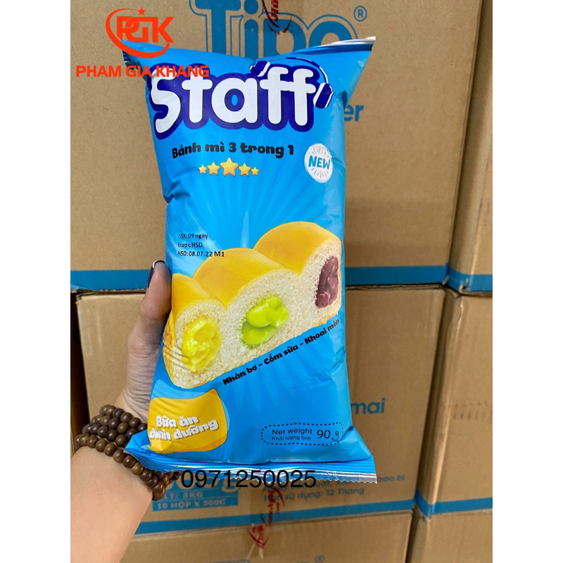 COMBO 4 BÁNH STAFF 3 VỊ 90g | Shopee Việt Nam