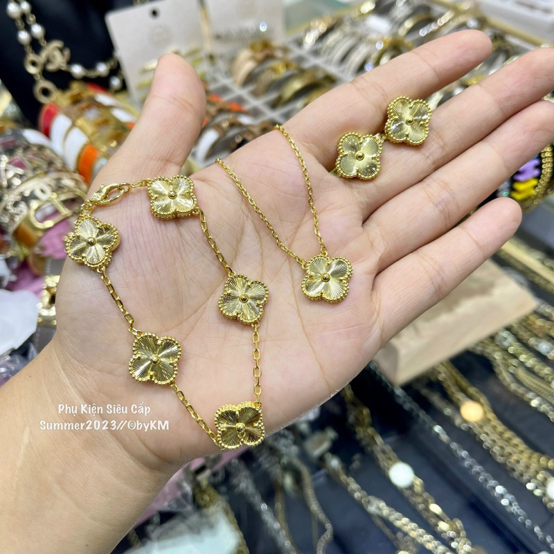 Sét cỏ 4 lá titan [ĐỦ MÀU CÓ BÁN SỈ] hàng loại 1 sang chảnh Vip Shop ...