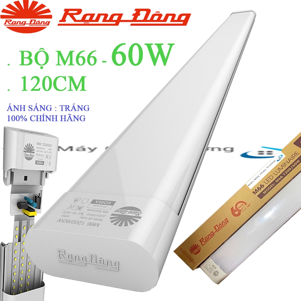 Đèn bán nguyệt Rạng Đông 60W M66 - Đèn tuýp led 60W Rạng Đông mẫu vuông cạnh - Chính hãng 100% ...