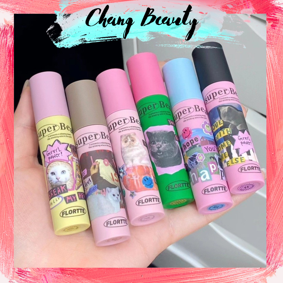 [Flortte] Son kem Flortte Super Beauty chất nhung bùn mịn mỏng nhẹ, mềm như bơ, che khuyết điểm ...
