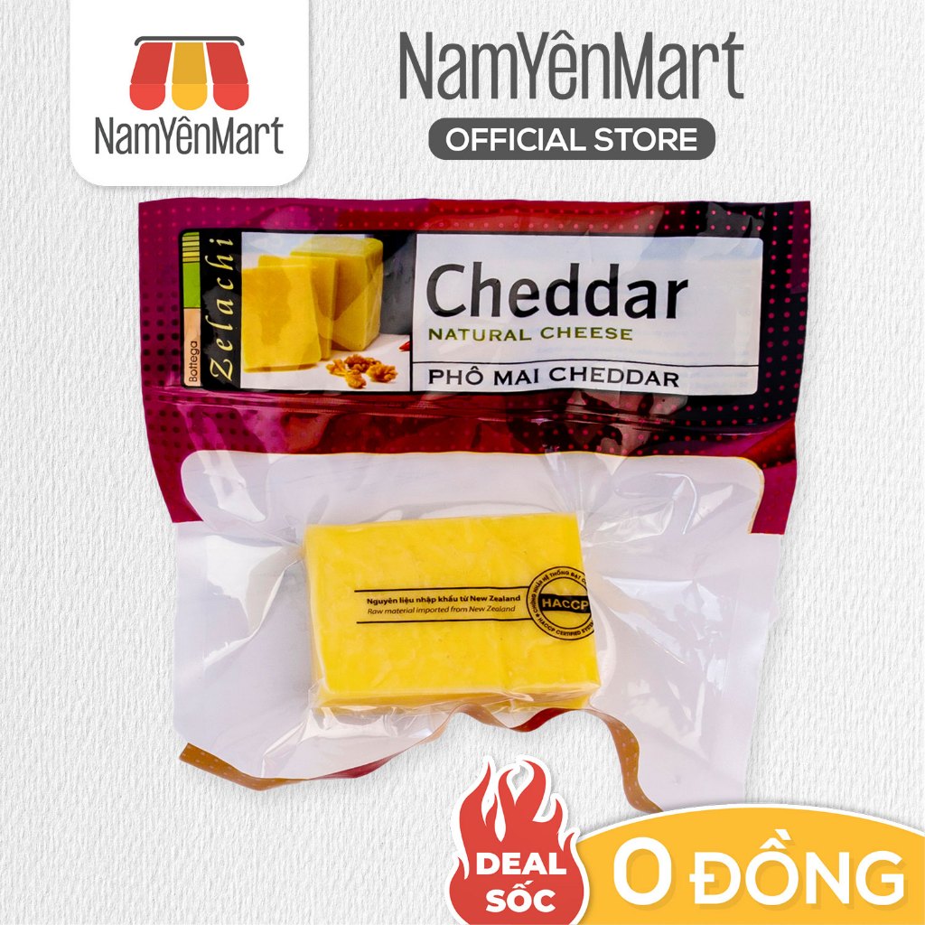 Phômai Cheddar Bottega Zelachi (100gr) - Nam Yên Mart | Shopee Việt Nam