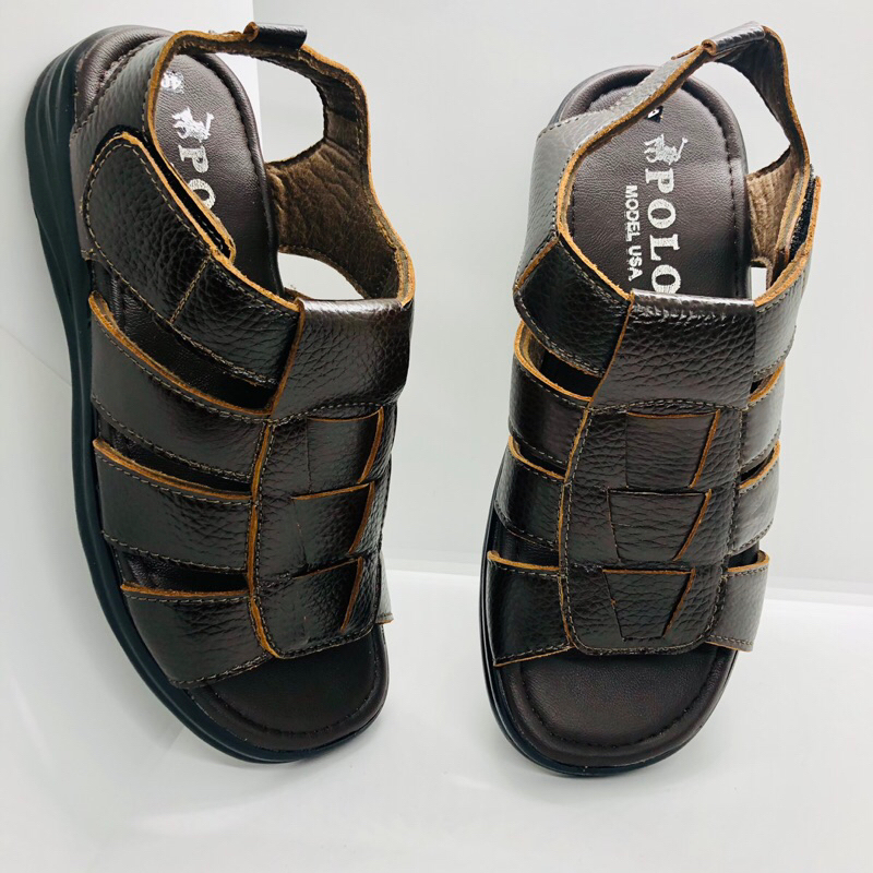 Sandan nam trung niên, dép cho bố cho ông chất da mềm êm chân | Shopee ...